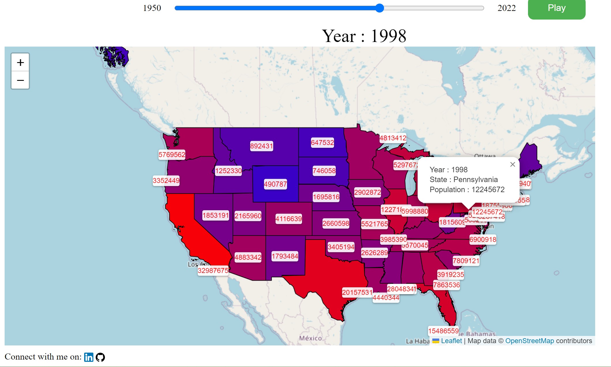 Details US Population Dynamic Map